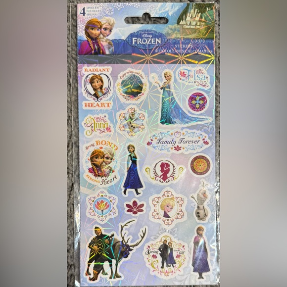 Disney | Design | 2 Disney Frozen Sticker Sheets 4sheets 2 With Any ...